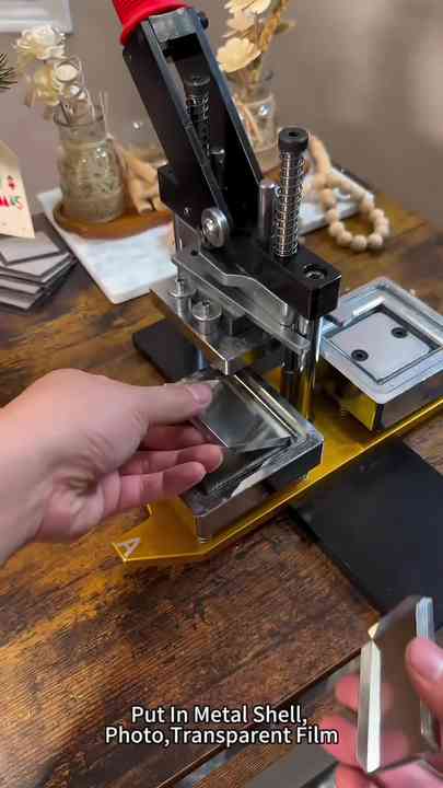 Manual Button Maker Kit with Square Shape 5050mm/3232mm Paper Cutter ...