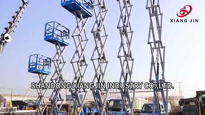 Green Environmental Protection Scissor Lift Aerial Work Platform ...