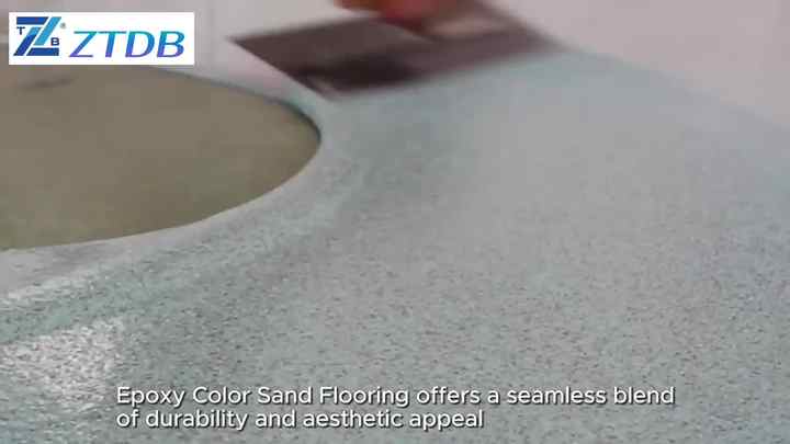 Factory Custom 100% Solid Self Leveling Epoxy Colored Sand Floor Paint ...