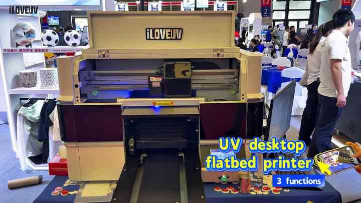 All-in-One Desktop A3 UV Flatbed Printer Direct Printing on Phone Cases ...