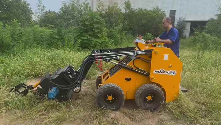 370kg Mini Diesel-Powered Trencher Wheel Loader China Engine Stand-On ...
