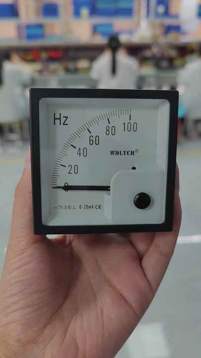 Custom Electrical AC DC Analog Panel - 0-100hz Frequency Meter