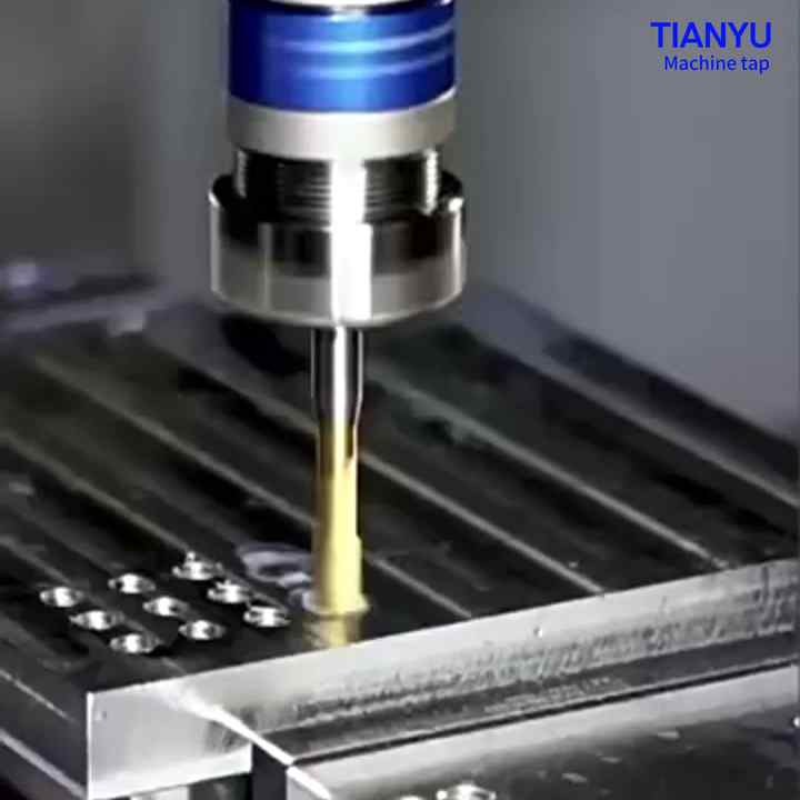 Cobalt Die Tapping Tool with Helix Flute HSS ISO Metric Threads Tin ...