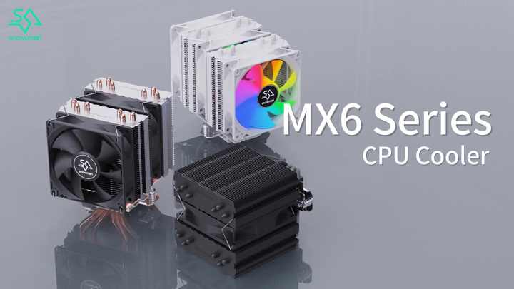 SNOWMAN TDP 100W Dual-Tower RGB CPU Cooler Computer 1Fan with 6 Heat ...