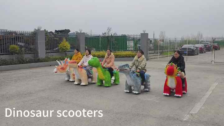 Motorized Dinosaur Ride Realistic Animatronic Walking Ride on Dinosaurs ...