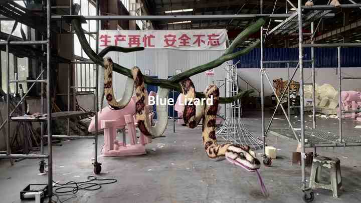 Animatronic Animal Artificial Animal Model Lifelike Snake Entwining on ...