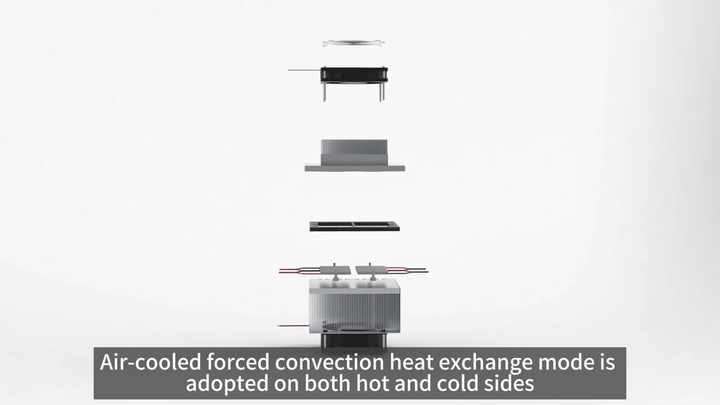 Air-Cooled Peltier Thermoelectric Chiller Unit Industrial Aluminum ...