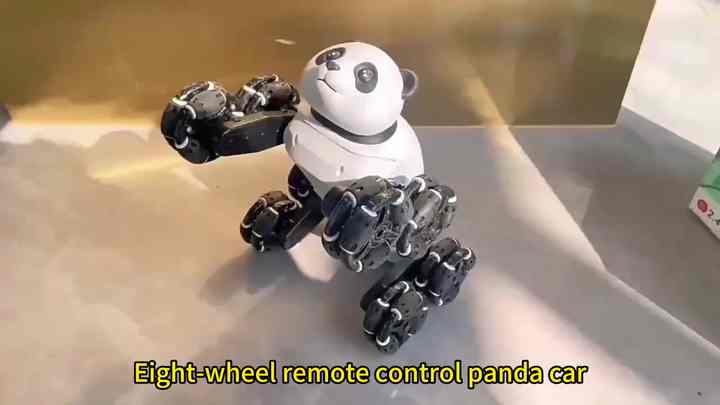 8-Wheel Remote Control Panda Car Toy with Mist Spray Gesture Sensing ...