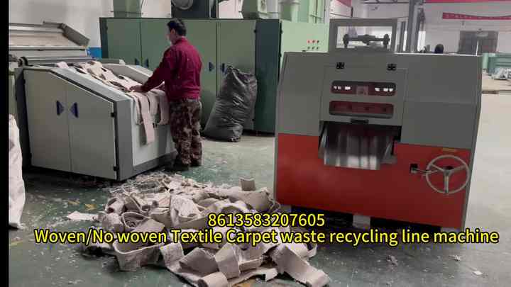 Waste Drop Cotton Fabric Recycling Machine for Recycling Textile Jeans ...