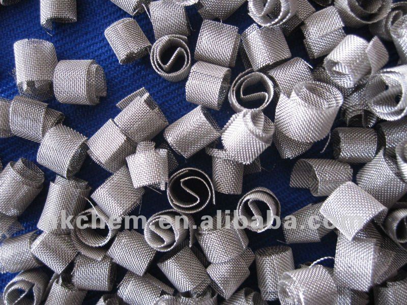 Wire Mesh Dixon Ring for Laboratory 304, 304L, 316, 316L Stainless Steel Laboratory Packing, Tower Packing Industry ISO9001