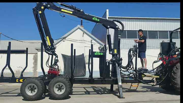 Hydraulic Forestry Equipment Log Grabbing Boom 360° Rotary Valve ...