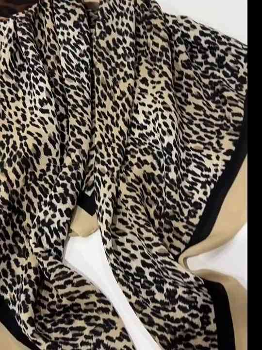 Hot-Selling Large 105 Square Leopard Print Hijab Indonesian Malay ...