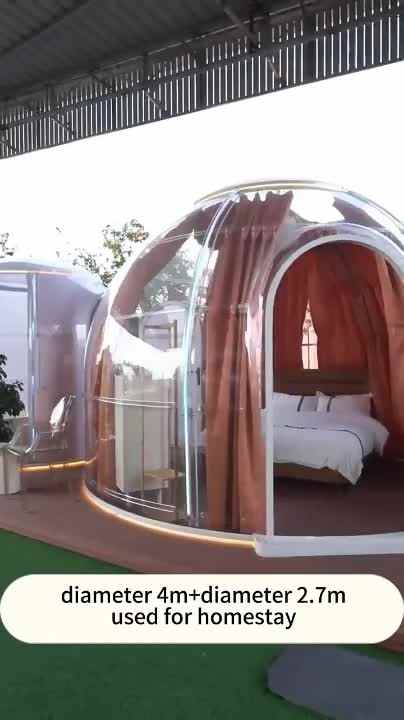 Modern Design Modular PC Dome Tent Prefab Polycarbonate Bubble House ...
