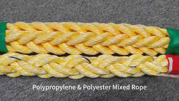 High Quality Poly Mix Mooring Rope 8-strand 60mm 64mm 68mm Polyester ...