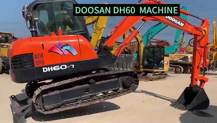 Doosan DH60-7 Used Mini Excavator 6 Ton Original High Performance ...