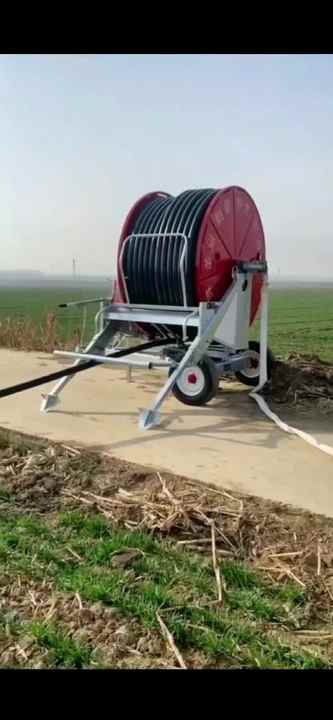 Farm Self-propelled Water Wheel Irrigator Retractable Hose Reel ...