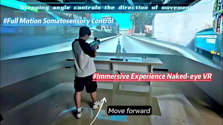 Immersive naked eye 60fps sensor fast responds Virtual Reality Shooting ...