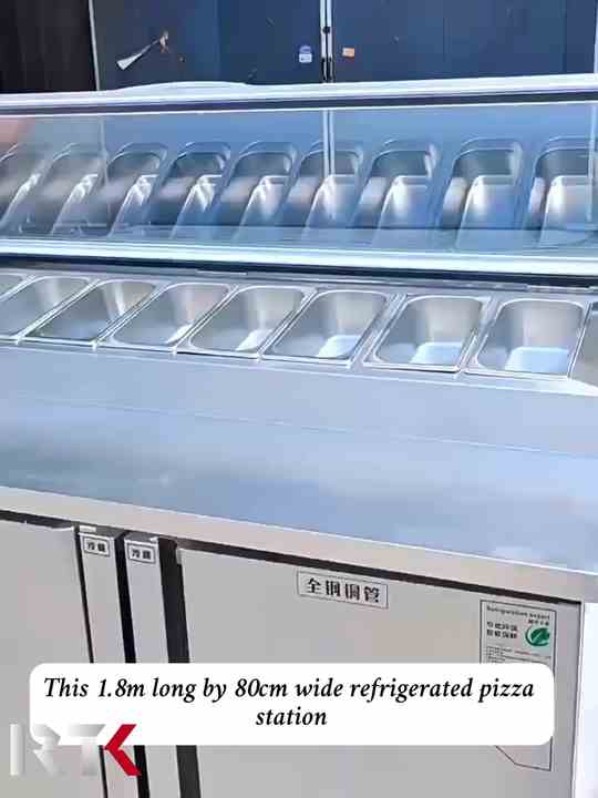 RTK Refrigerated Making Prep Table Salad Bar Display Sandwich ...