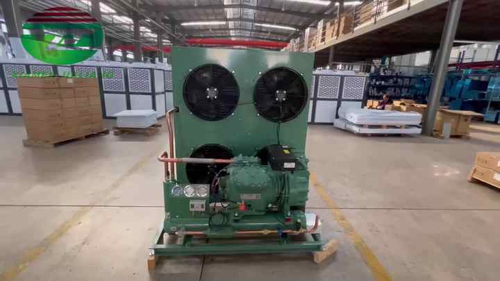 Air Cooled Frozen Refrigeration Compressor System Condensing Unit
