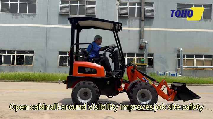 TOHO TH160T 1.3 Ton Small Wheel Front Loader for Construction