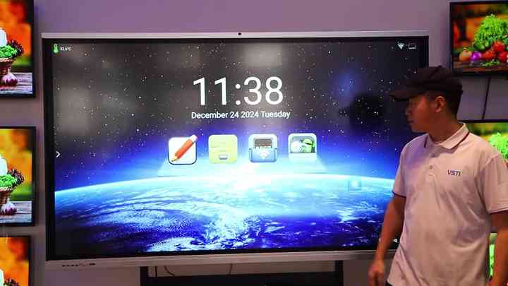 VSTI 65-Inch Android LED 4K UHD Quad-core 20-Point Interactive ...