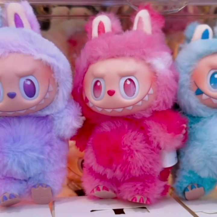 Labubo Blind Box Keychain Collection Cute Doll Plush Toys Lbubu Dolls ...