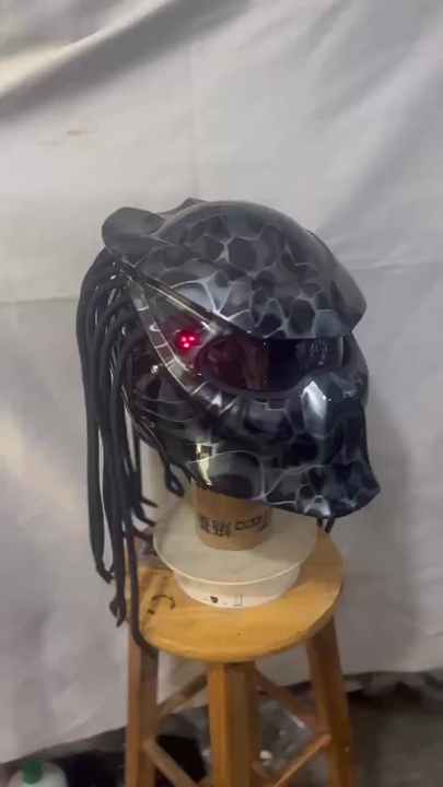 Most Popular Cool Camouflage Full Face Bike Hip Hop Hat Predator Helmet ...