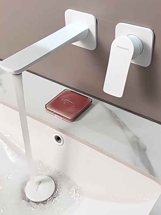 Bathroom Faucet - Hidden in Wall, Stainless Steel Sink Tap