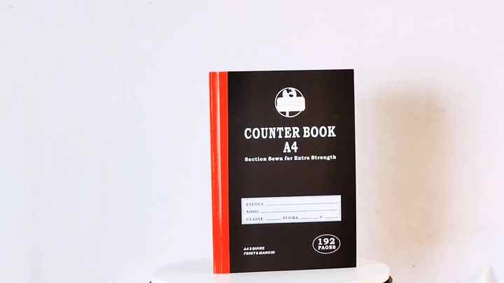 A4 Counter Book Section Sewn for Durability 192 Pages Professional ...