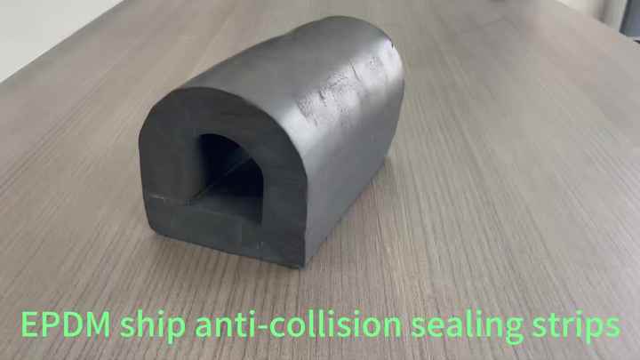 D-type EPDM Marine Seal Strip for Ship Custom Port Bumper Rubber ...