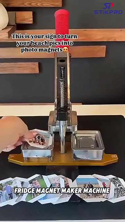 New Manual 50x50 Refrigerator Photo Fridge Magnet Making Machine 50x50 ...