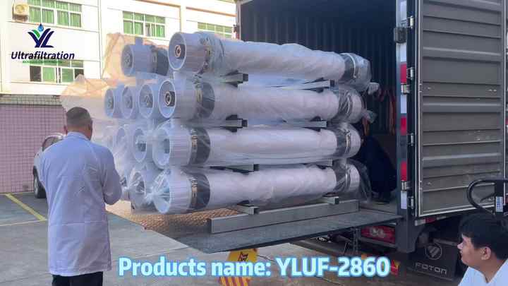 High Flux PVDF UF Membrane Module YLUF-2860 0.03m Pressure Vessel for ...