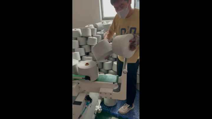 Customized Auto Cone Pack Bag Packing System for Cotton Yarn