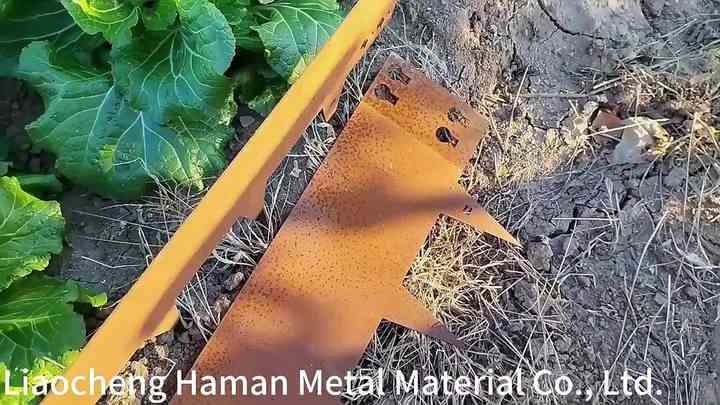 Corten Steel Landscape Edging with Rust Patina Pre Rusted Corten ...