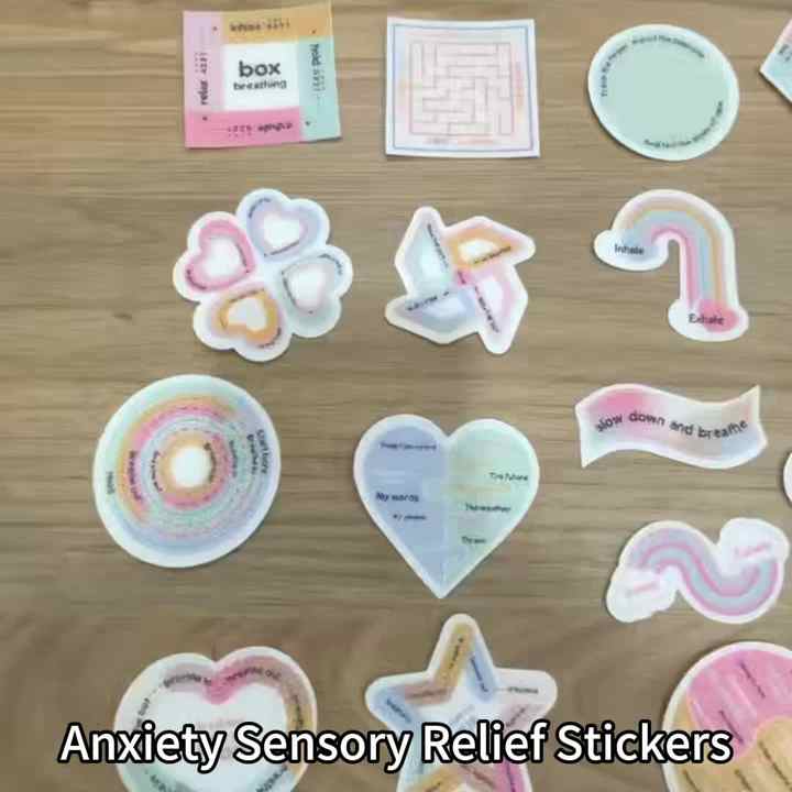 Xuri Geometry Reinforced Packing Tape Stress Relief Sticker Anxiety ...