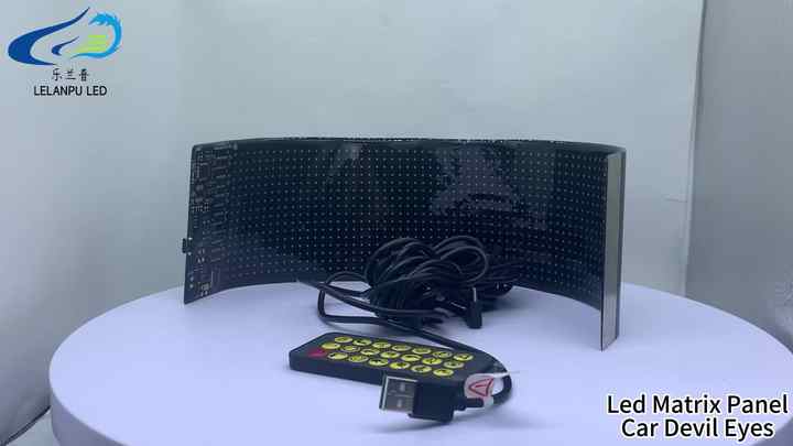 Car Windshield LED Devil Eyes Display Options for Global Use
