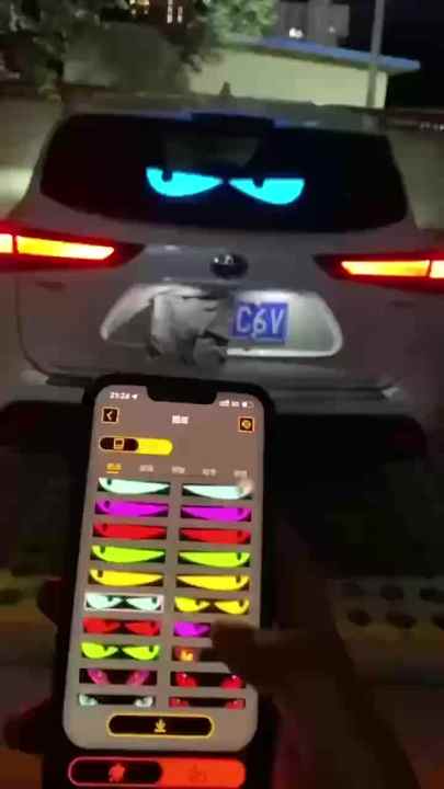soft screen light led demon eyes programmable winking blinking eye led ...