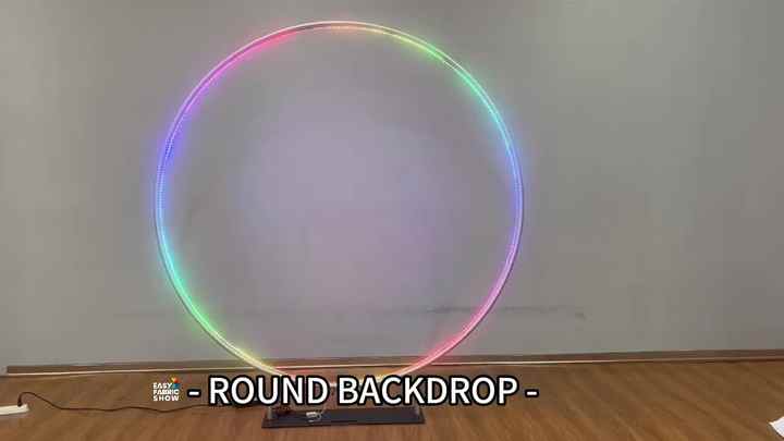 6FT Round Backdrop Stand - Perfect for Party & Wedding Decor