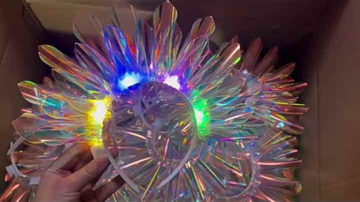 Led Glowing Bow Headbands Handmade Light up Bow Headpiece Flashing ...