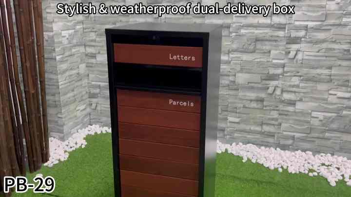 Large Outdoor Waterproof Powder Coated Freestanding Parcel Delivery Box ...
