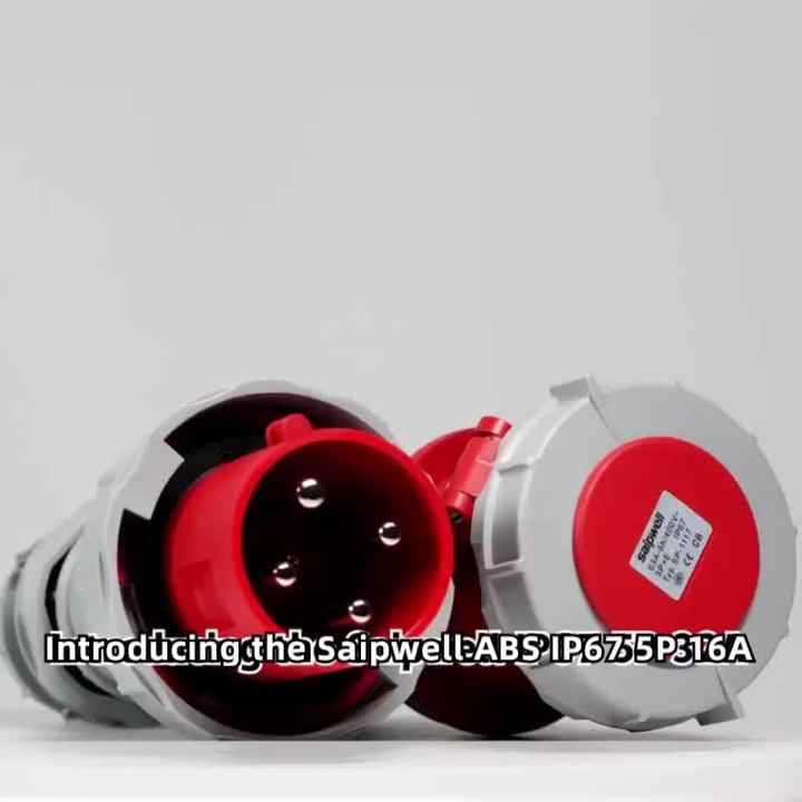 Saipwell ABS IP67 Waterproof Interlocking Male Female Plug and Socket ...