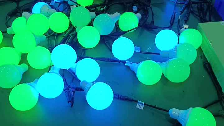 Addressable RGB LED Matrix Light IP65 DMX512 3D Hanging Ball Lights for ...