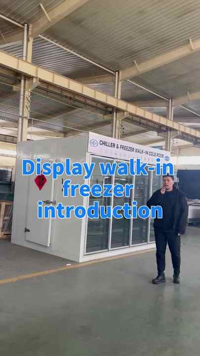 Supermarket Glass Doors Walk in Beverage Cooler Display Cold Room ...