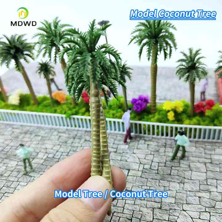 Model Palm Tree Miniature Coconut Tree Scale Model Tree for Sand Table ...
