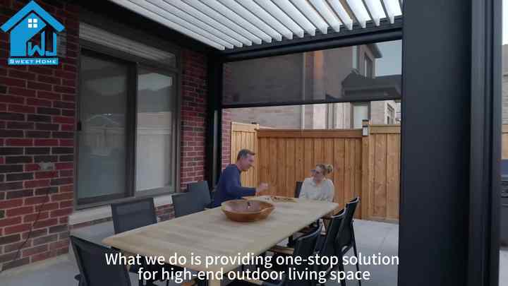 Arches Arbours Pergolas Bridge Pergola Canopy Aluminium Automatic Roof ...