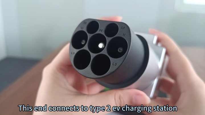 16A Type 2 EVSE Plug Charging Adapter Type2 PLug to Schuko Charging ...