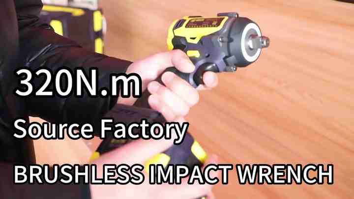 Hot Sale Portable Brushless Impact Wrench 350N.m Bare Machine Impact ...
