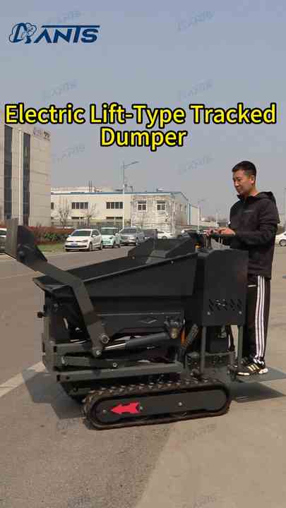 Small Electric Tracked Dumper 500kg Crawler Transporter with Self ...