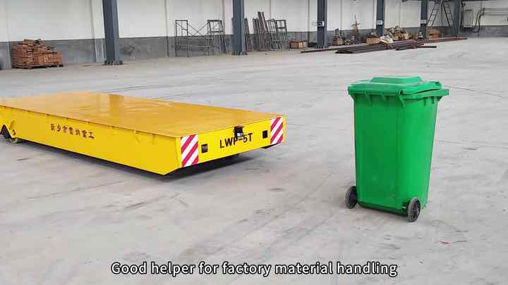 New 10t-70t Electric Steel Trackless Transfer Cart Billet Transport ...