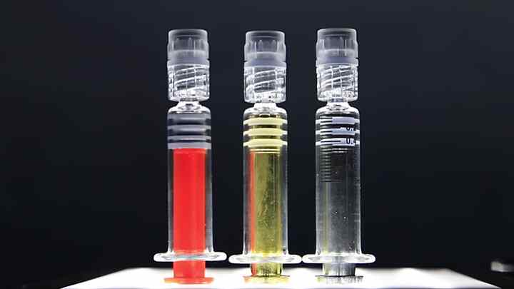 Distillate Syringe Packaging Glass Oil Prefilled 1ml Syringes With Luer ...